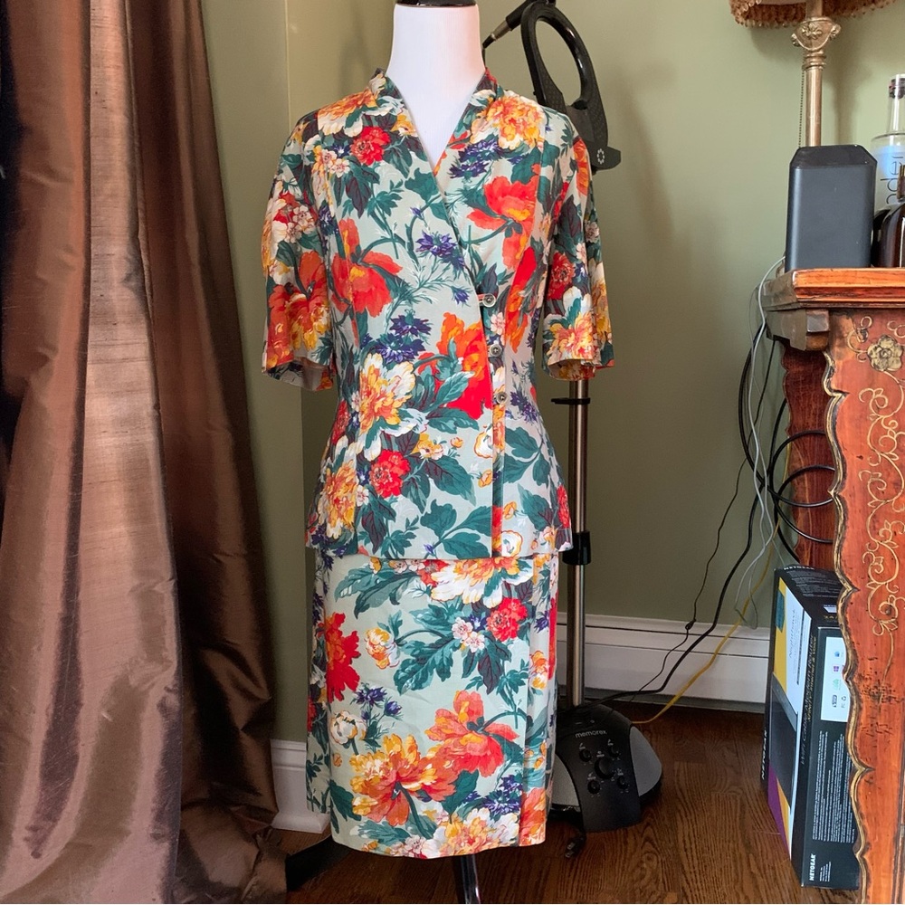 Vintage Geiger Collections Of Austria Floral 2-Piece … - Gem